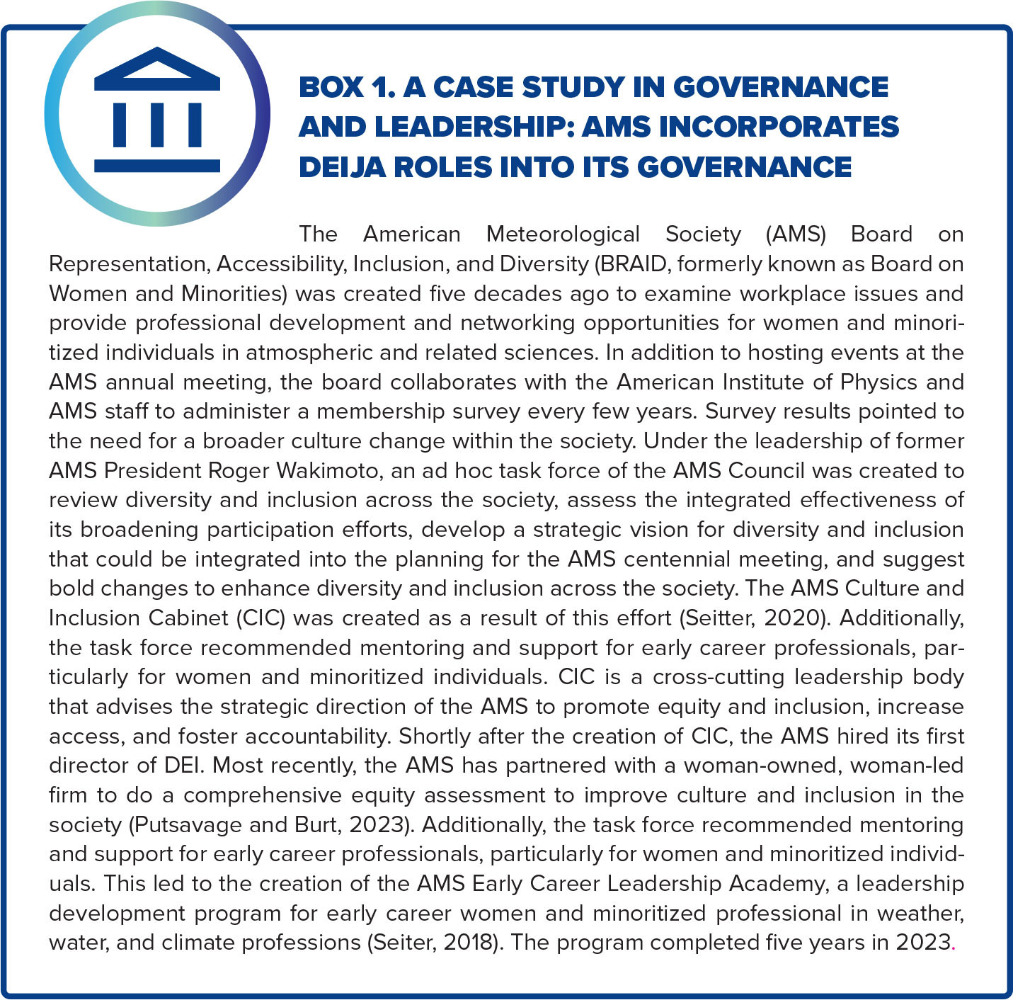 The Role of Professional Societies in Advancing Diversity, Equity, Inclusion, Justice, and ...